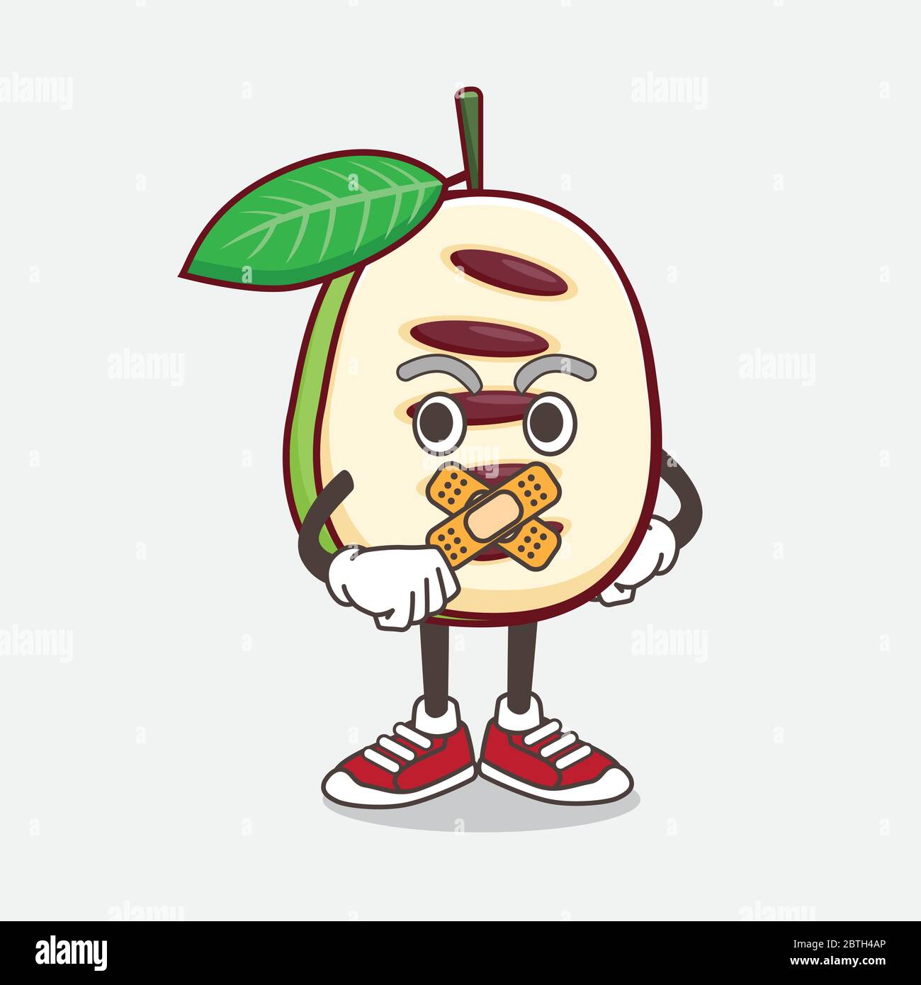 An illustration of Pawpaw Fruit cartoon mascot character making a ...