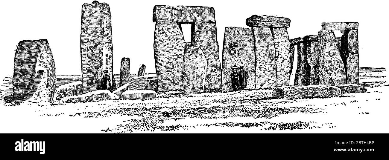 Stonehenge is group of ancient huge standing stones set in a circular ...