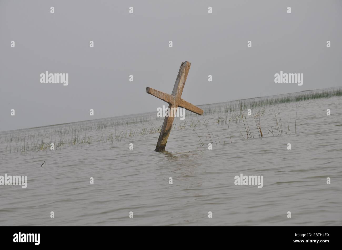 cross in the water Stock Photo - Alamy