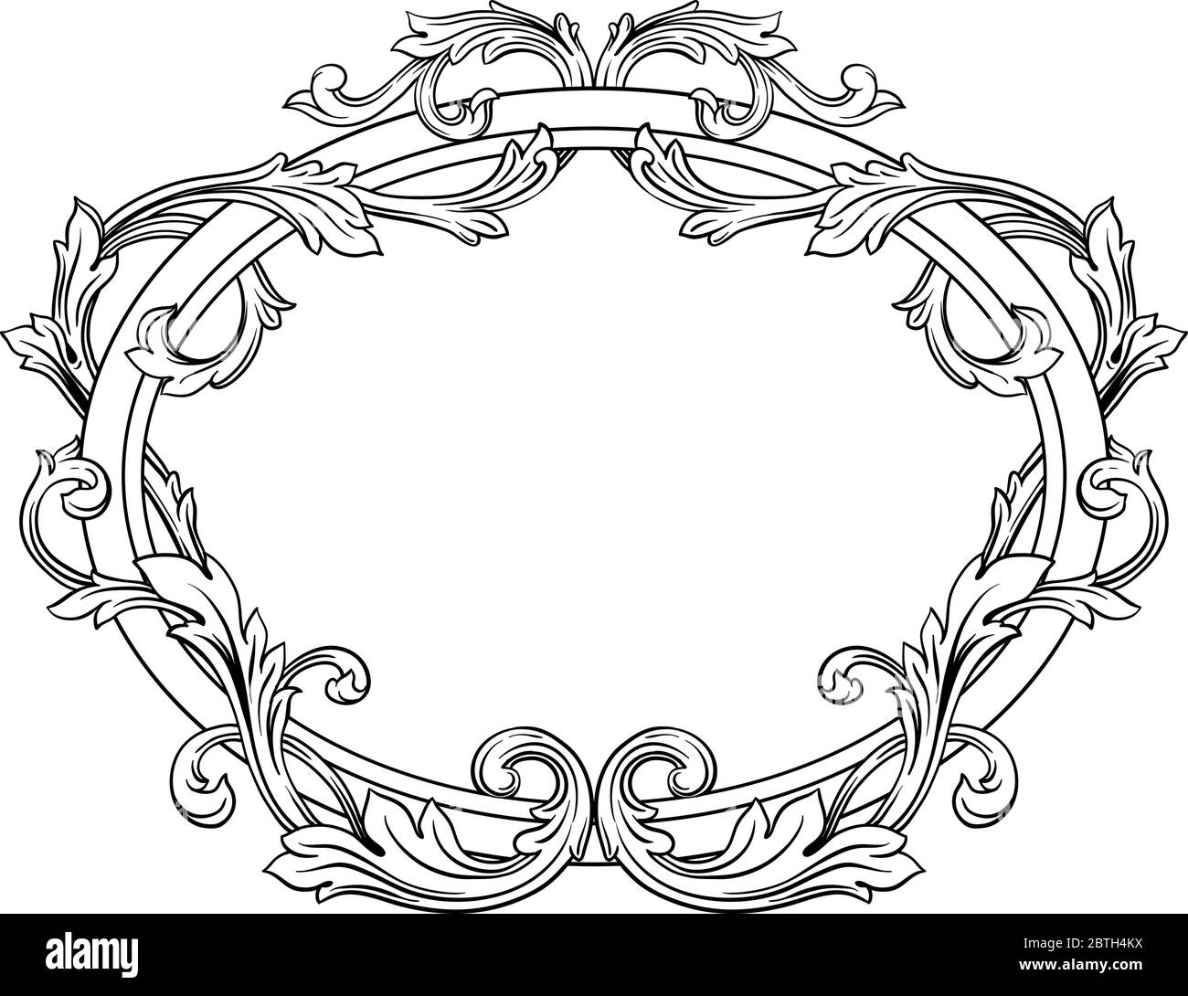 Classical baroque vector of vintage element for design. Decorative ...
