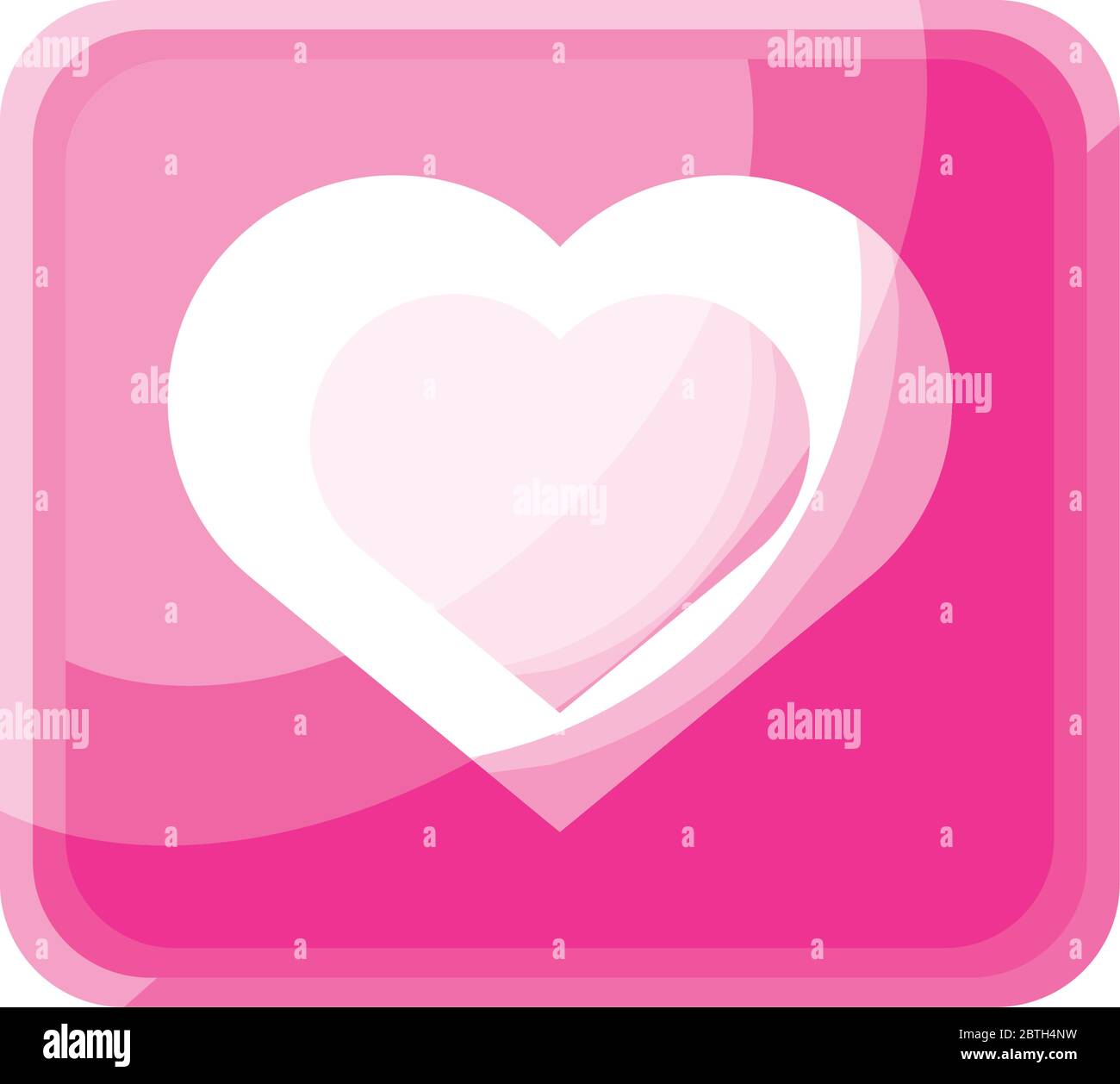heart app icon on white background vector illustration design Stock ...