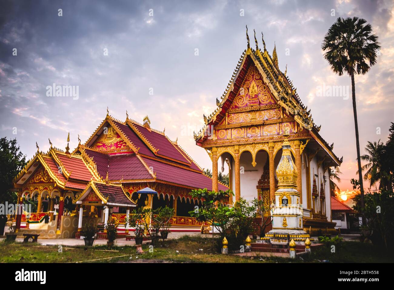 Buddhist temples of Vientiane, Laos Stock Photo - Alamy