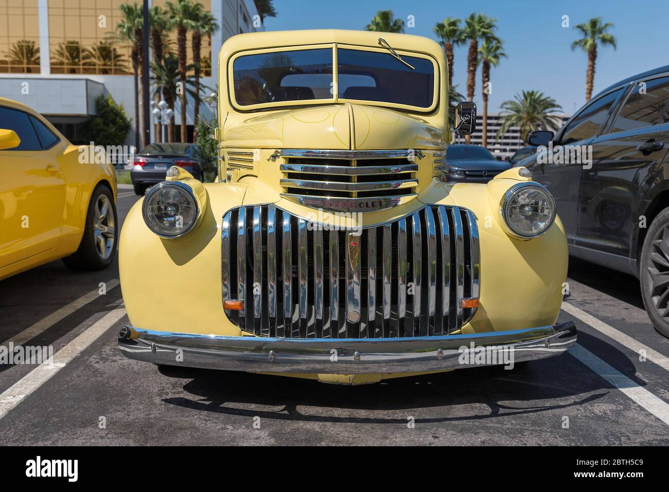 American old yellow Chevrolet truck Stock Photo - Alamy