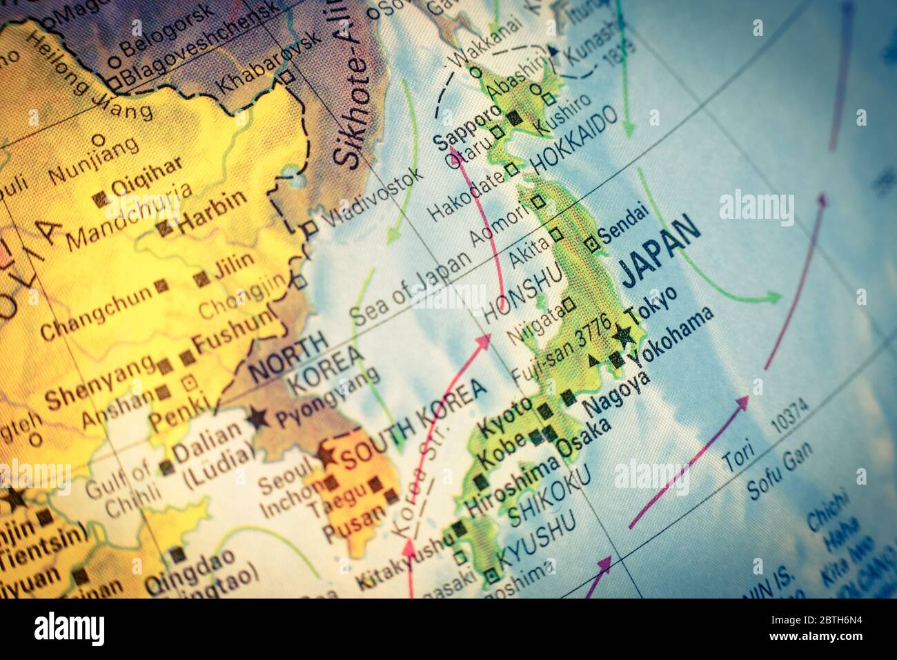 Map of kobe japan hi-res stock photography and images - Alamy