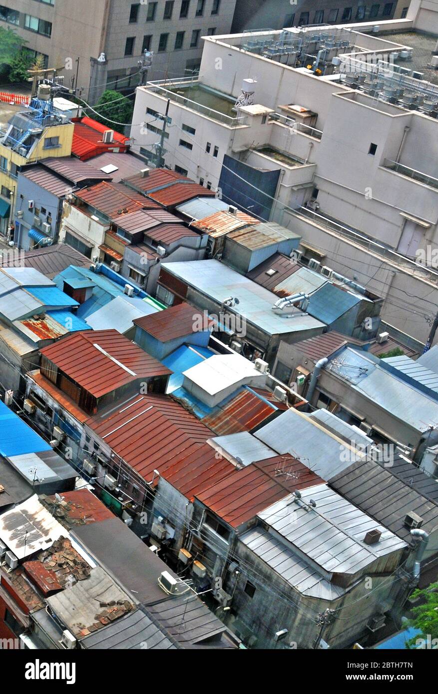 aerial view on Golden Gai pubs, Shinjuku, Tokyo, Japan Stock Photo - Alamy