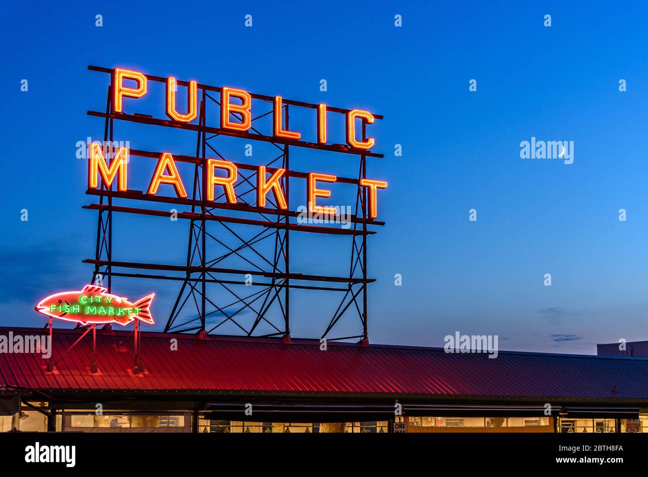 Neon sign with clock hi-res stock photography and images - Alamy
