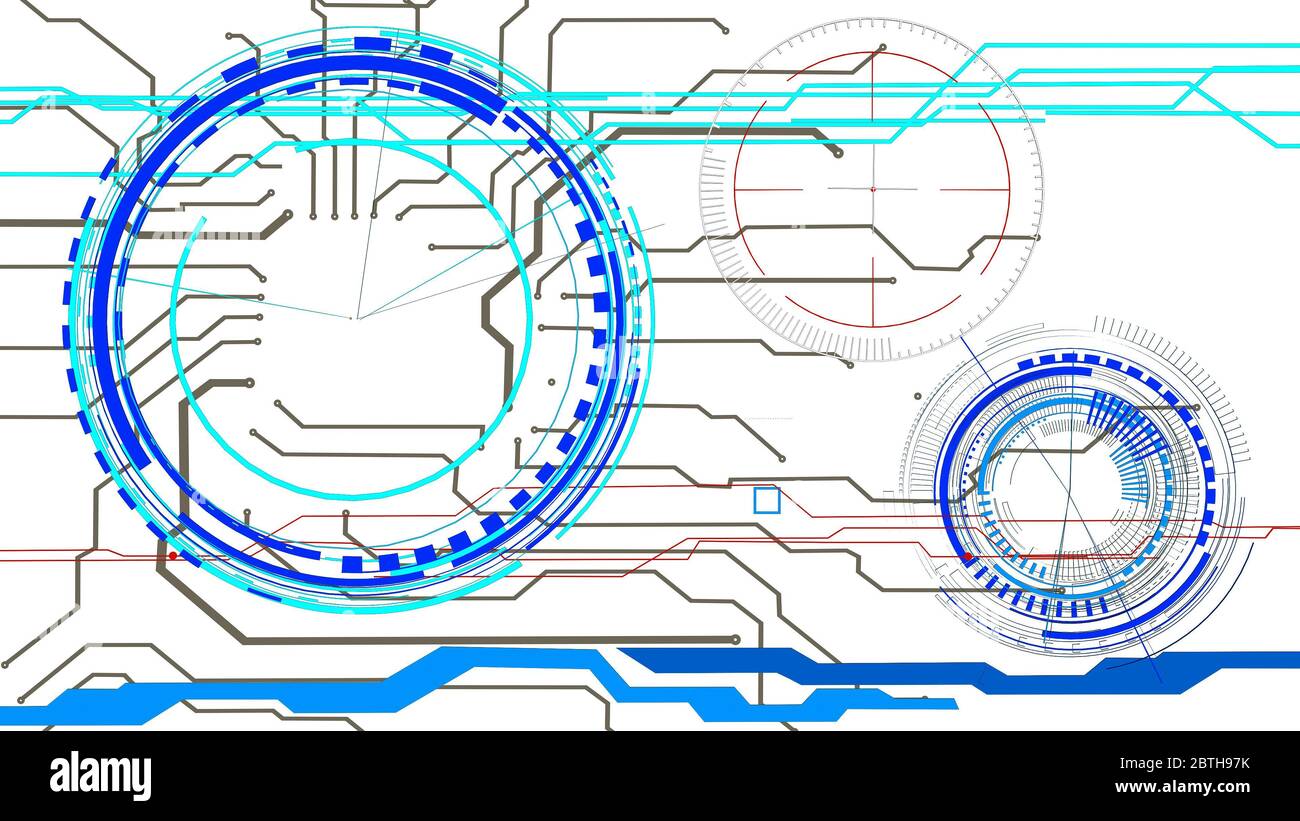 Squares and circles abstract pattern Cut Out Stock Images & Pictures ...