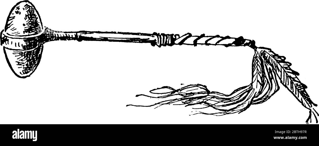 A typical representation of an Indian Stone Maul, a weapon that ...