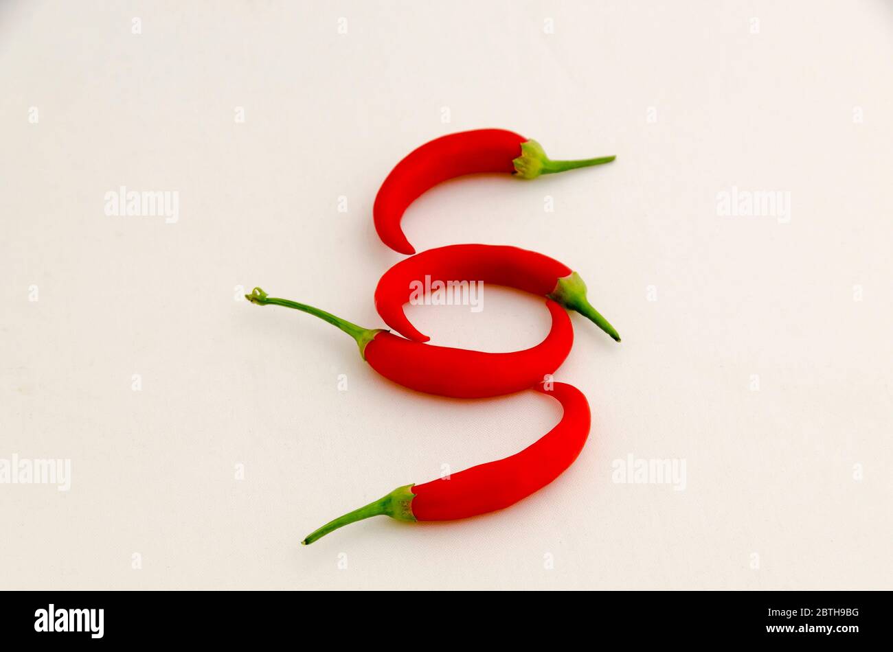 Sign or symbol paragraph, made from the fruit of fresh chilli red ...