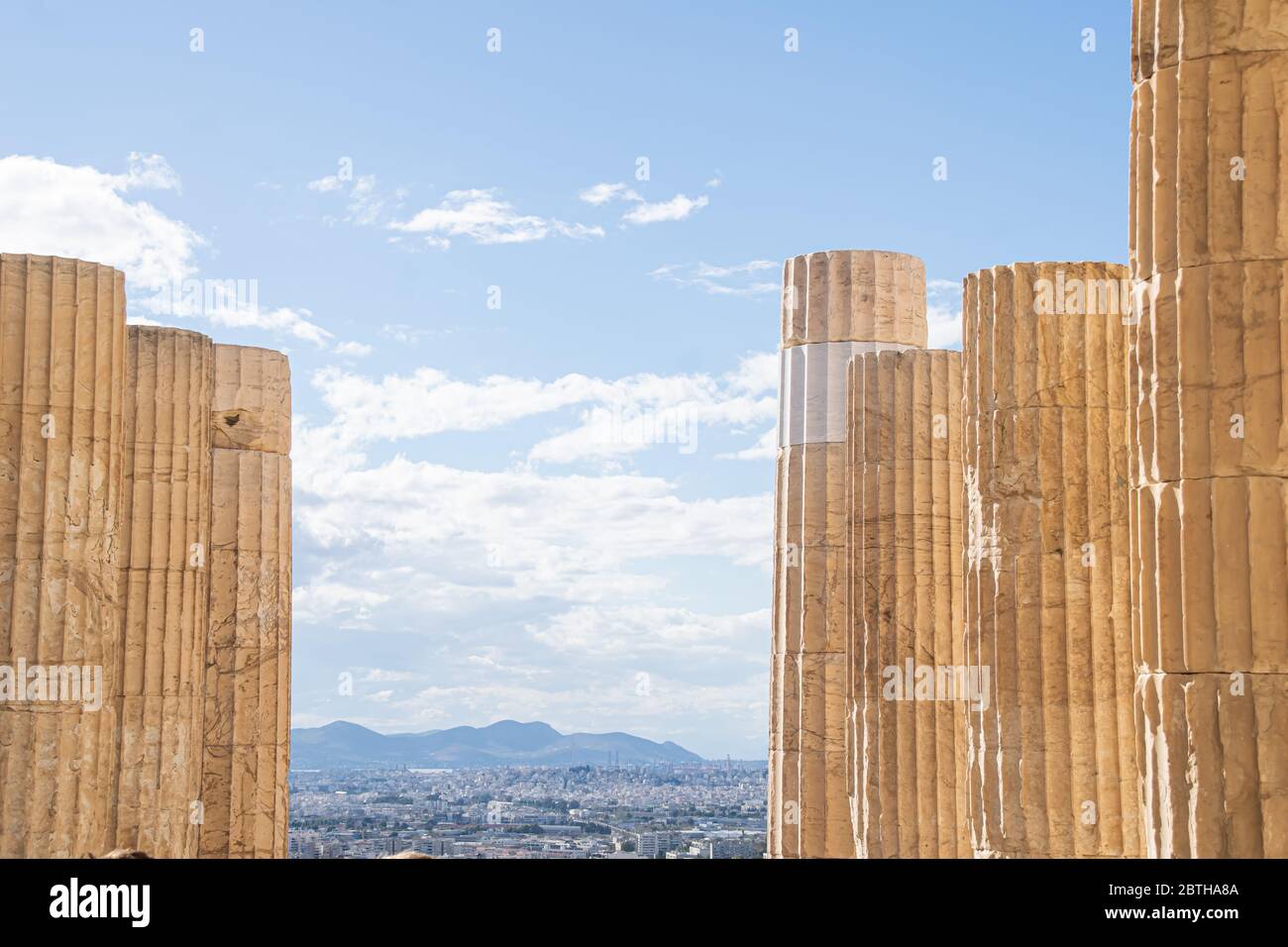 HISTORICAL COLUMNS AND ARCHITECTURE FROM ACROPOLIS, ATHENS Stock Photo ...