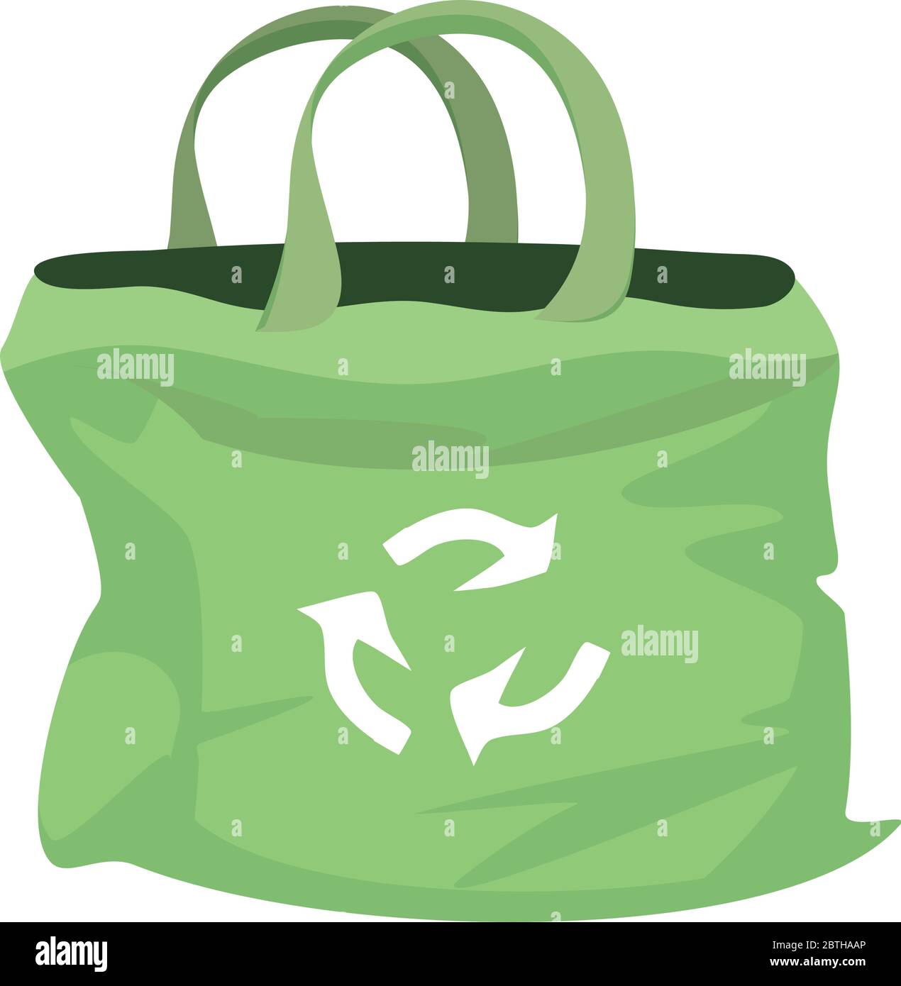 recyclable bag on white background vector illustration design Stock ...