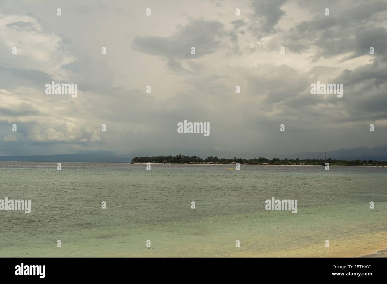 PANORAMIC LANDSCAPE, BEACH VIEW FROM BALI, INDONESIA, 2018 Stock Photo ...