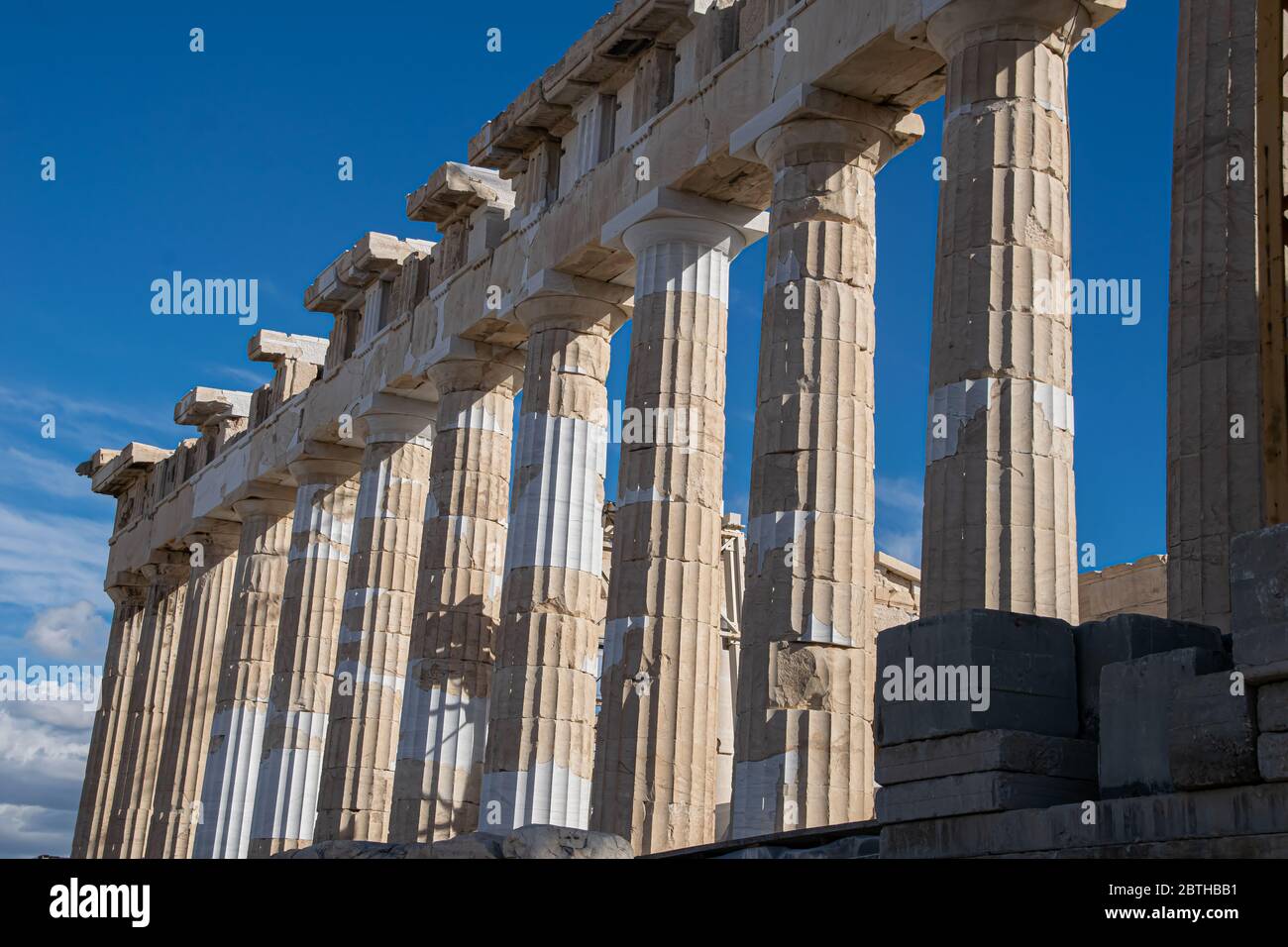 HISTORICAL COLUMNS AND ARCHITECTURE FROM ACROPOLIS, ATHENS Stock Photo ...