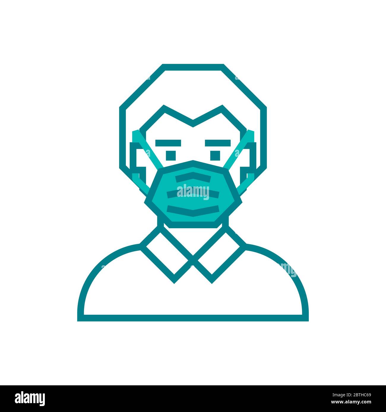 Respiratory illness from dust Stock Vector Images - Alamy