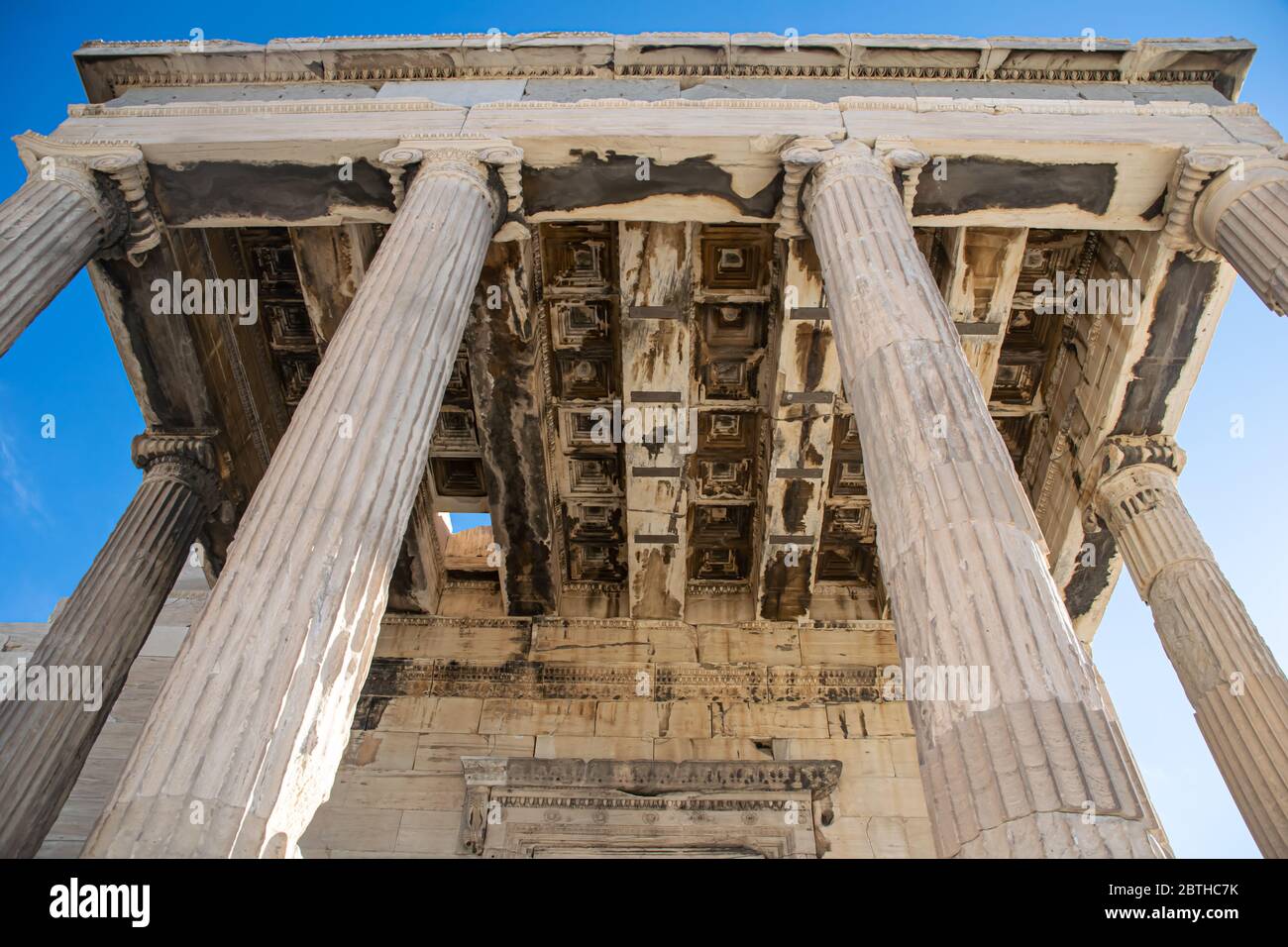 HISTORICAL COLUMNS AND ARCHITECTURE FROM ACROPOLIS, ATHENS Stock Photo ...