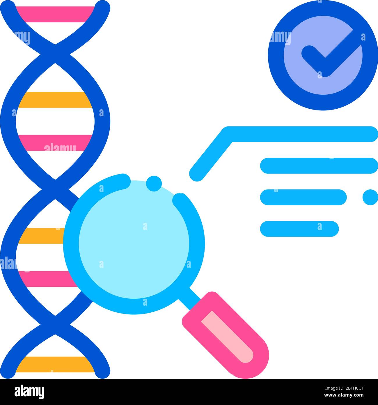 blood dna test icon vector outline illustration Stock Vector Image ...