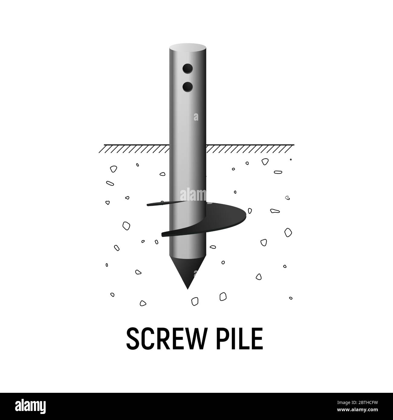 Pile foundation drawing hi-res stock photography and images - Alamy