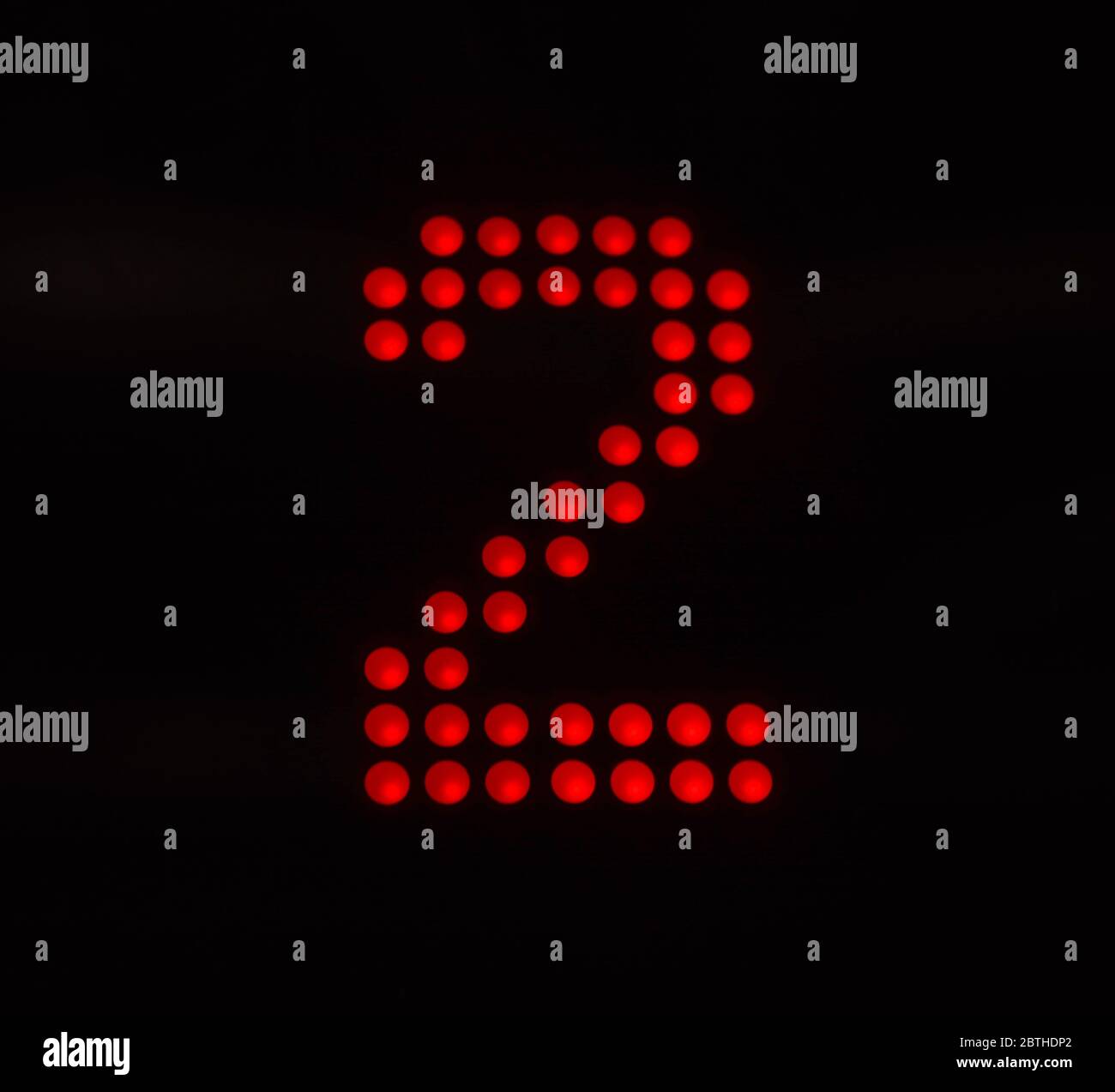 Monitor shows alphabet 2 in elevator Stock Photo - Alamy