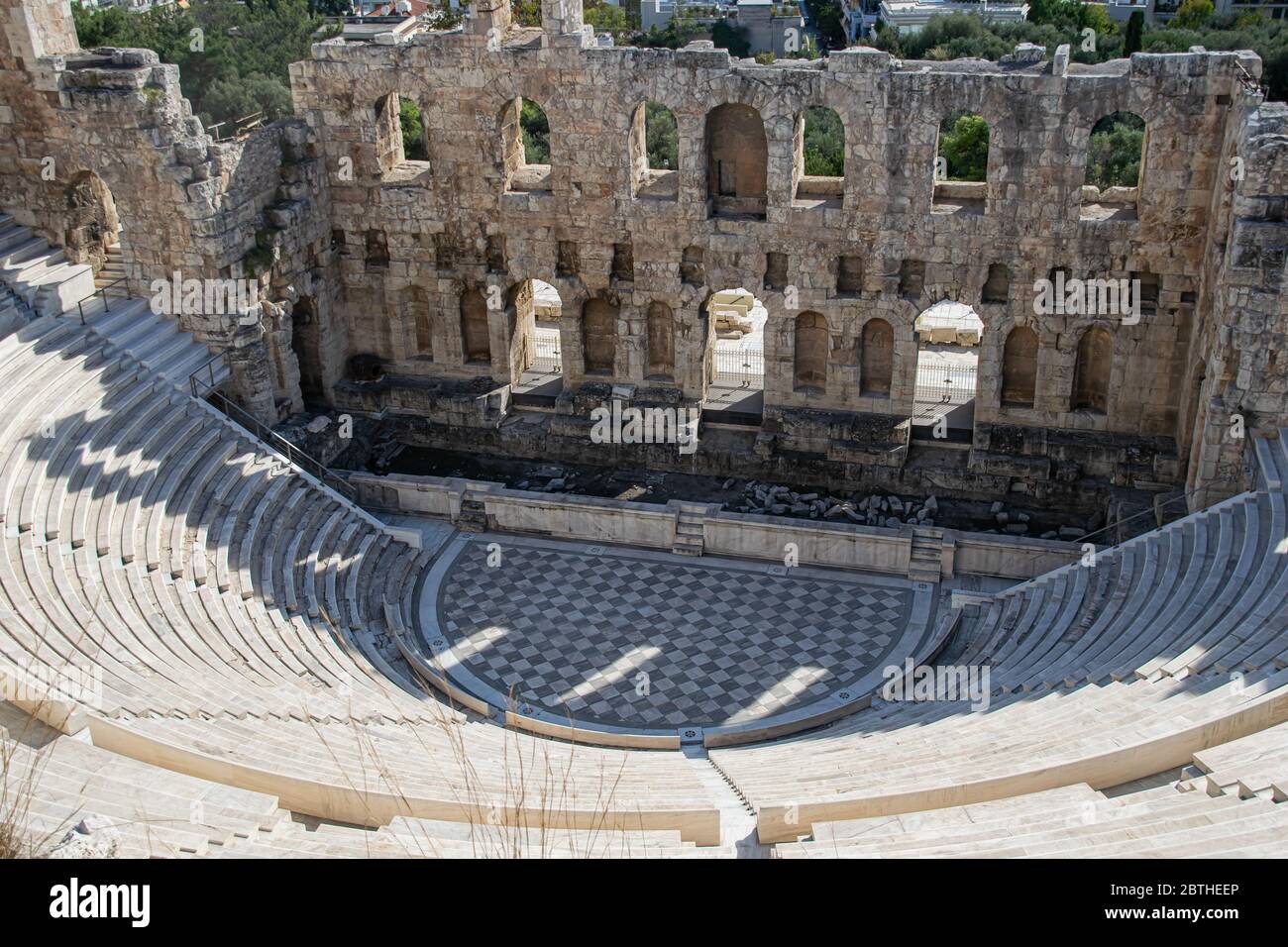 HISTORICAL COLISEUM AND ARCHITECTURE FROM ACROPOLIS, ATHENS Stock Photo ...