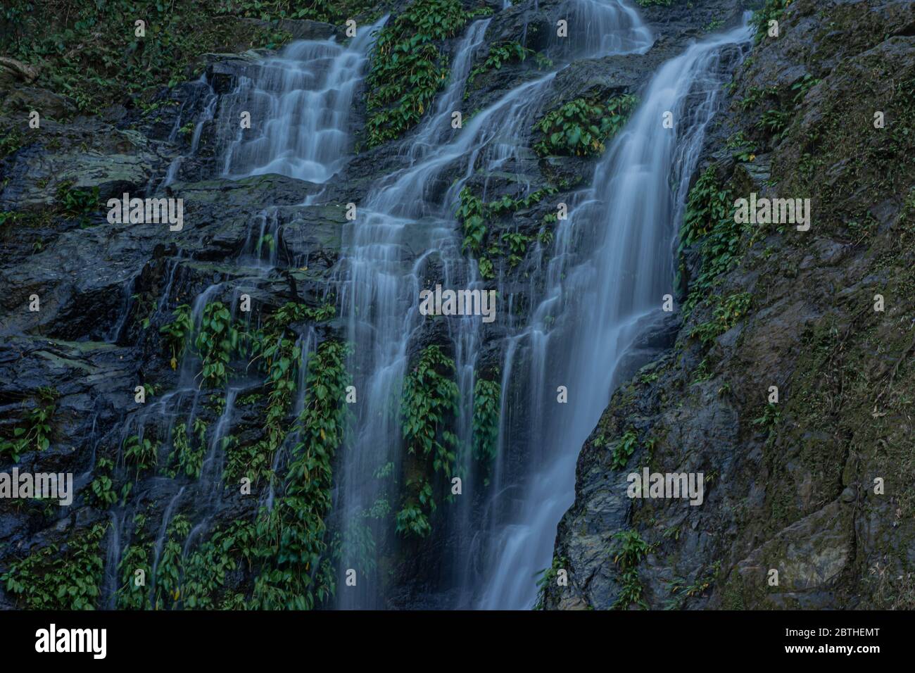 PANORAMIC SCENE FROM WATERFALL IN PUERTO GALERA, PHILIPPINES Stock ...