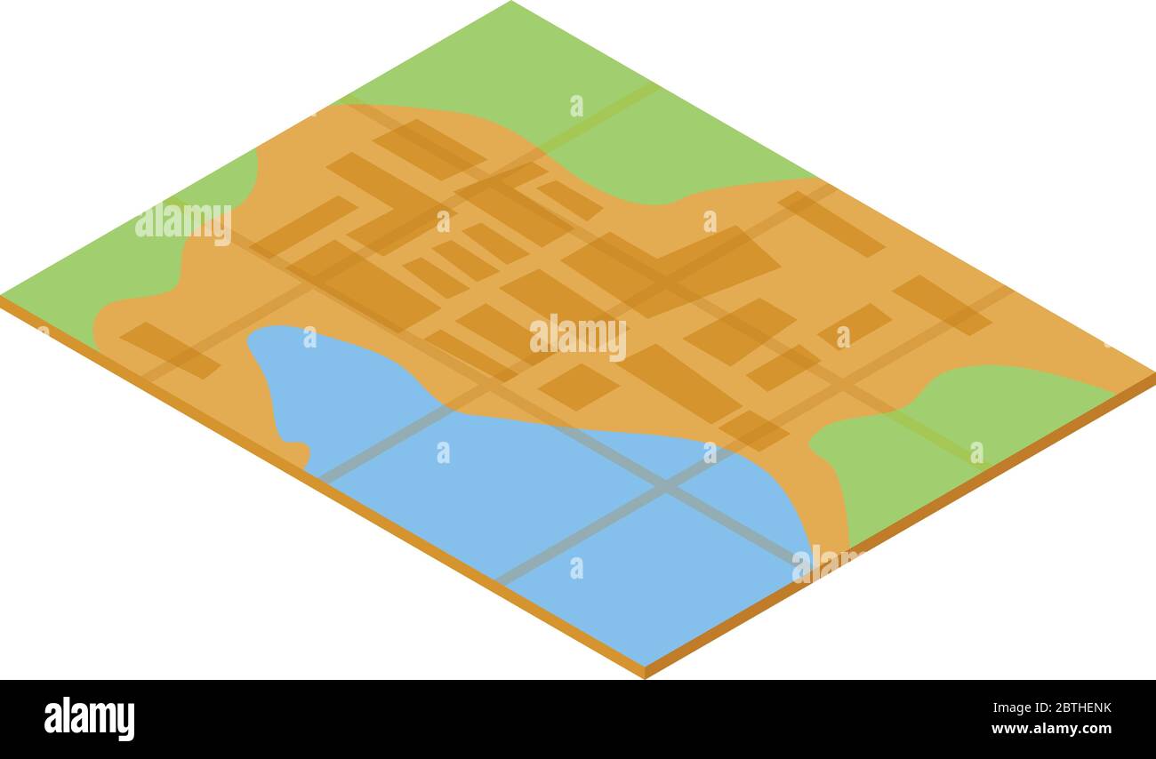 Quest map icon, isometric style Stock Vector Image & Art - Alamy
