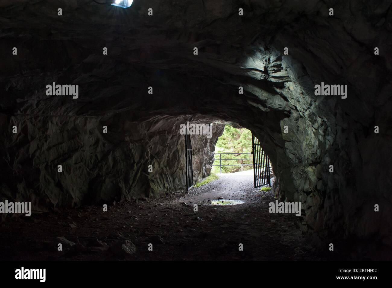 Entrance from the rocky cave inside Stock Photo - Alamy