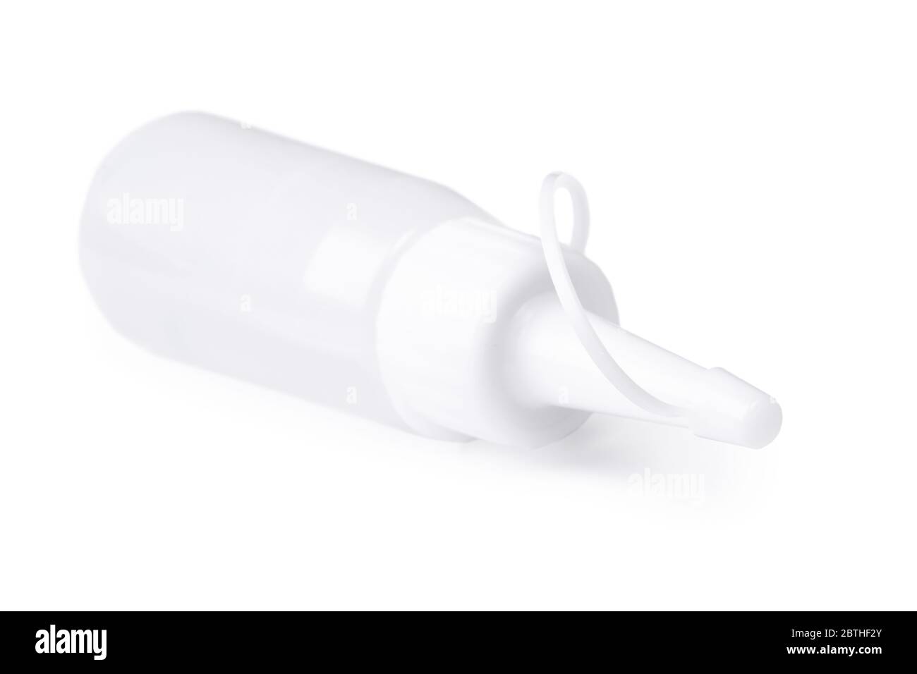 White blank plastic tube isolated on white background Stock Photo - Alamy