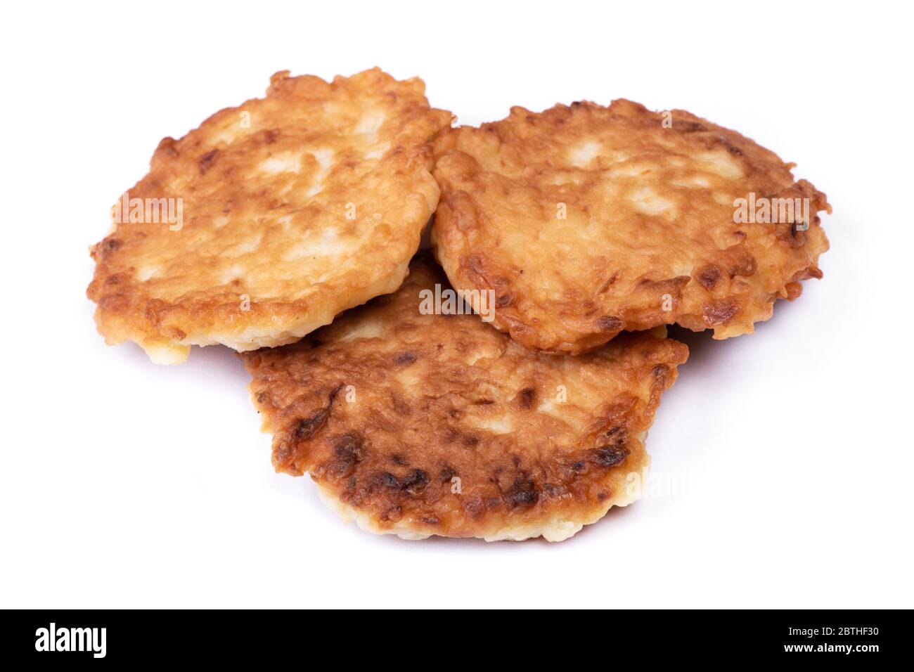 Group of delicious cabbage cutlets isolated over white background Stock ...