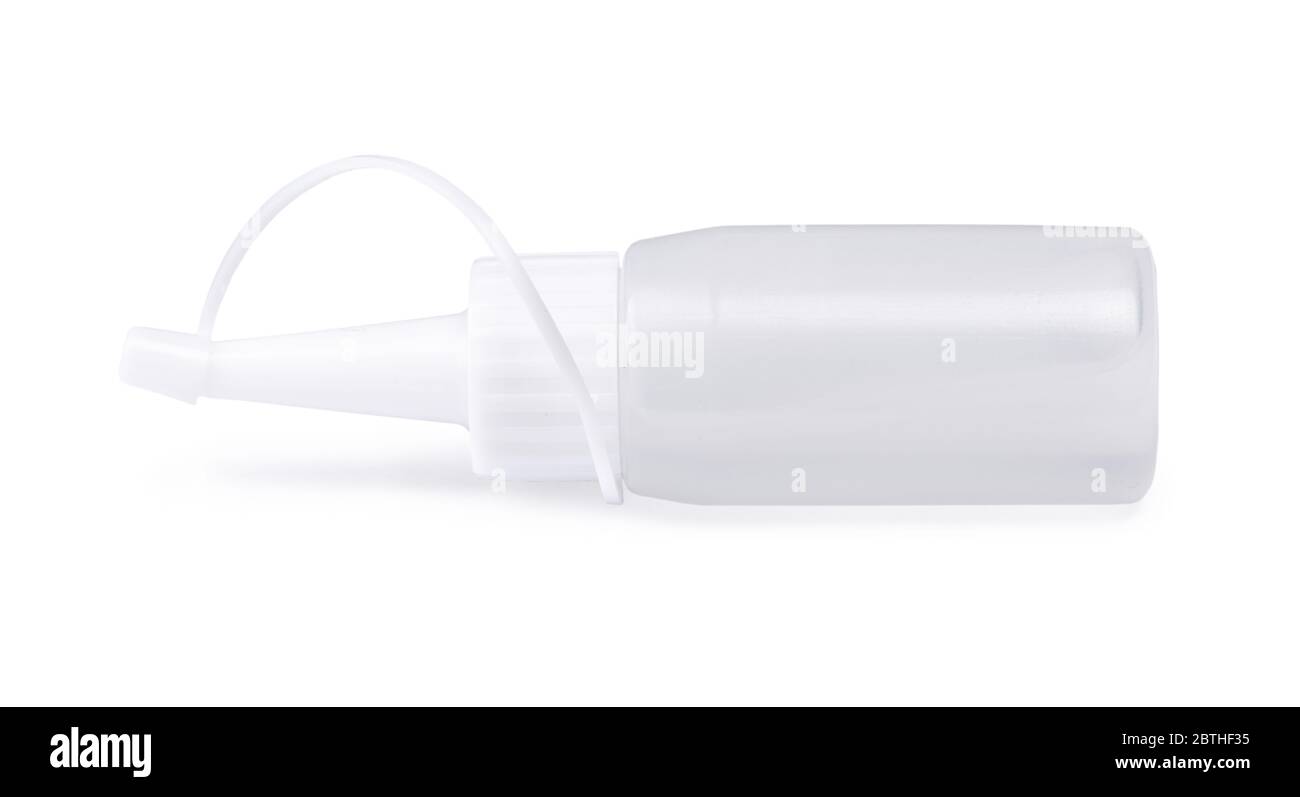 White blank plastic tube isolated on white background Stock Photo - Alamy