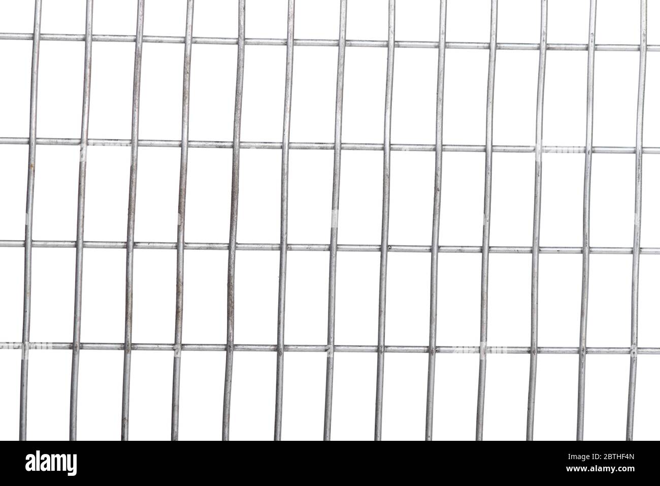 Close up wire lattice against white background Stock Photo - Alamy