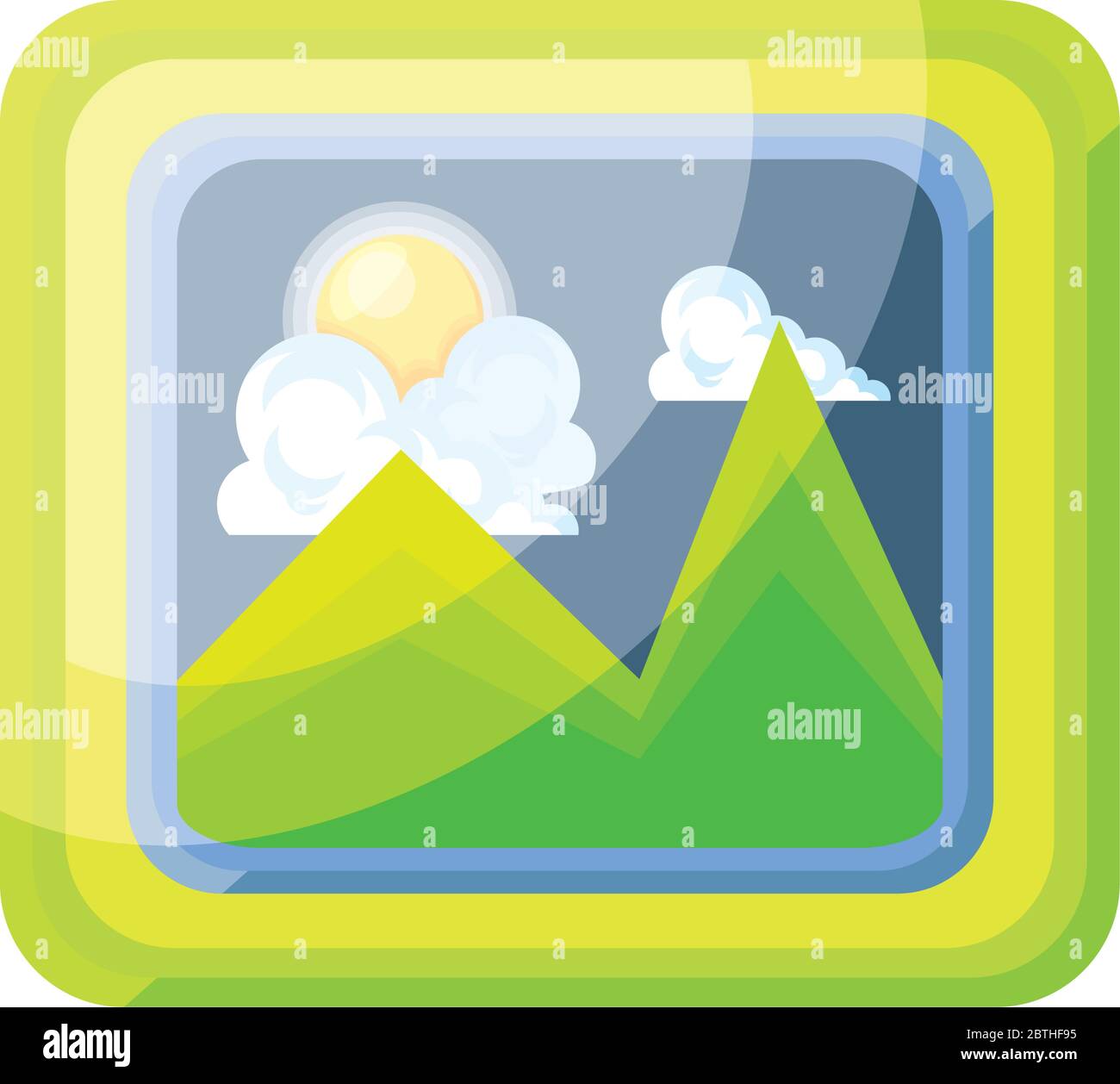 weather app icon on white background vector illustration design Stock ...