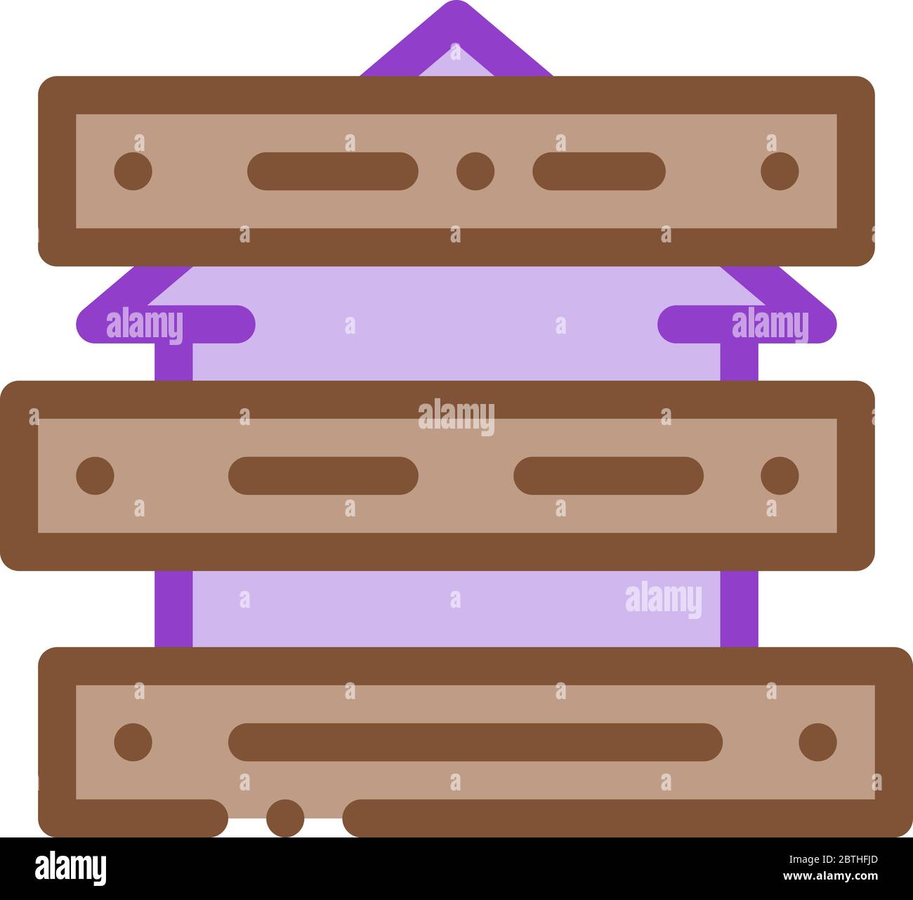 territory of house impassable for people icon vector outline ...