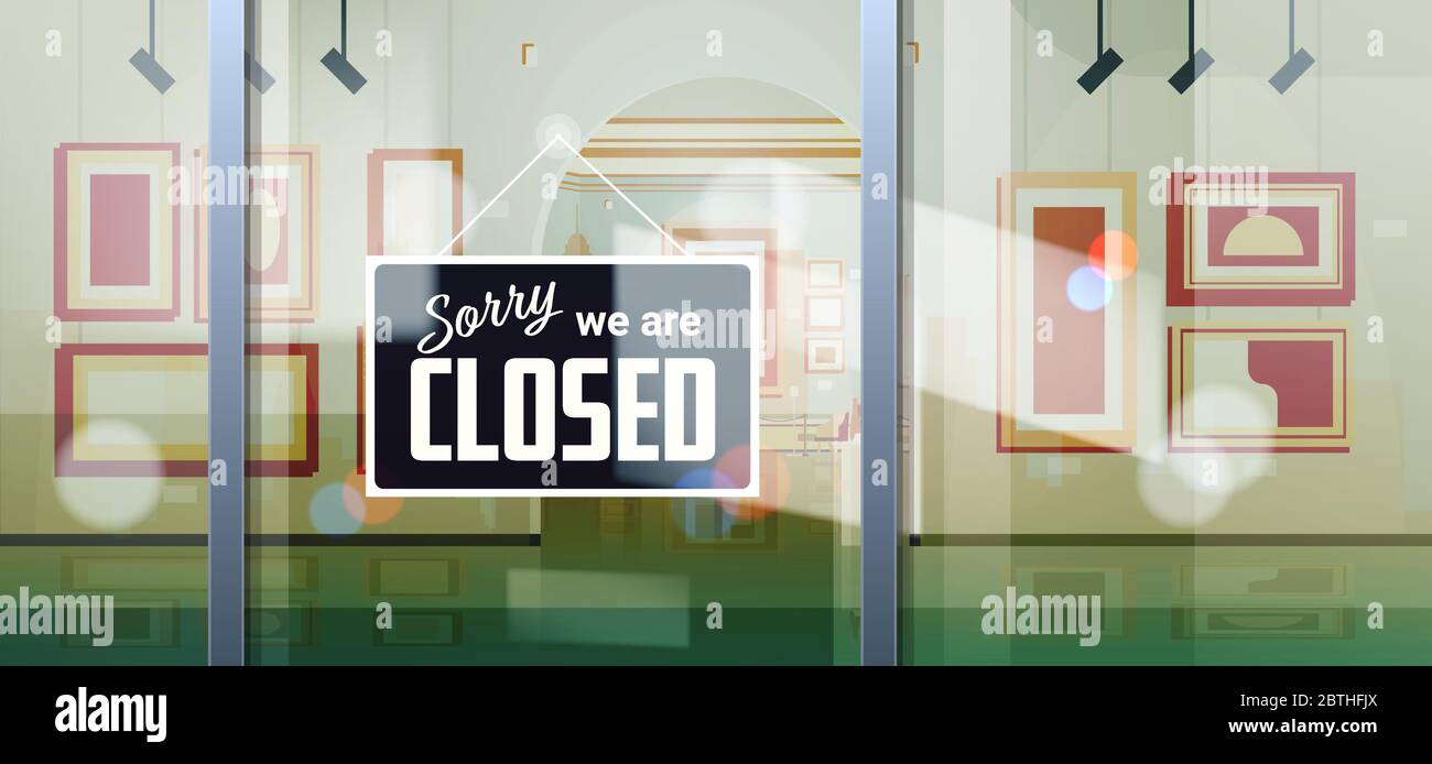 Closed Restaurant Notice Stock Vector Images - Alamy