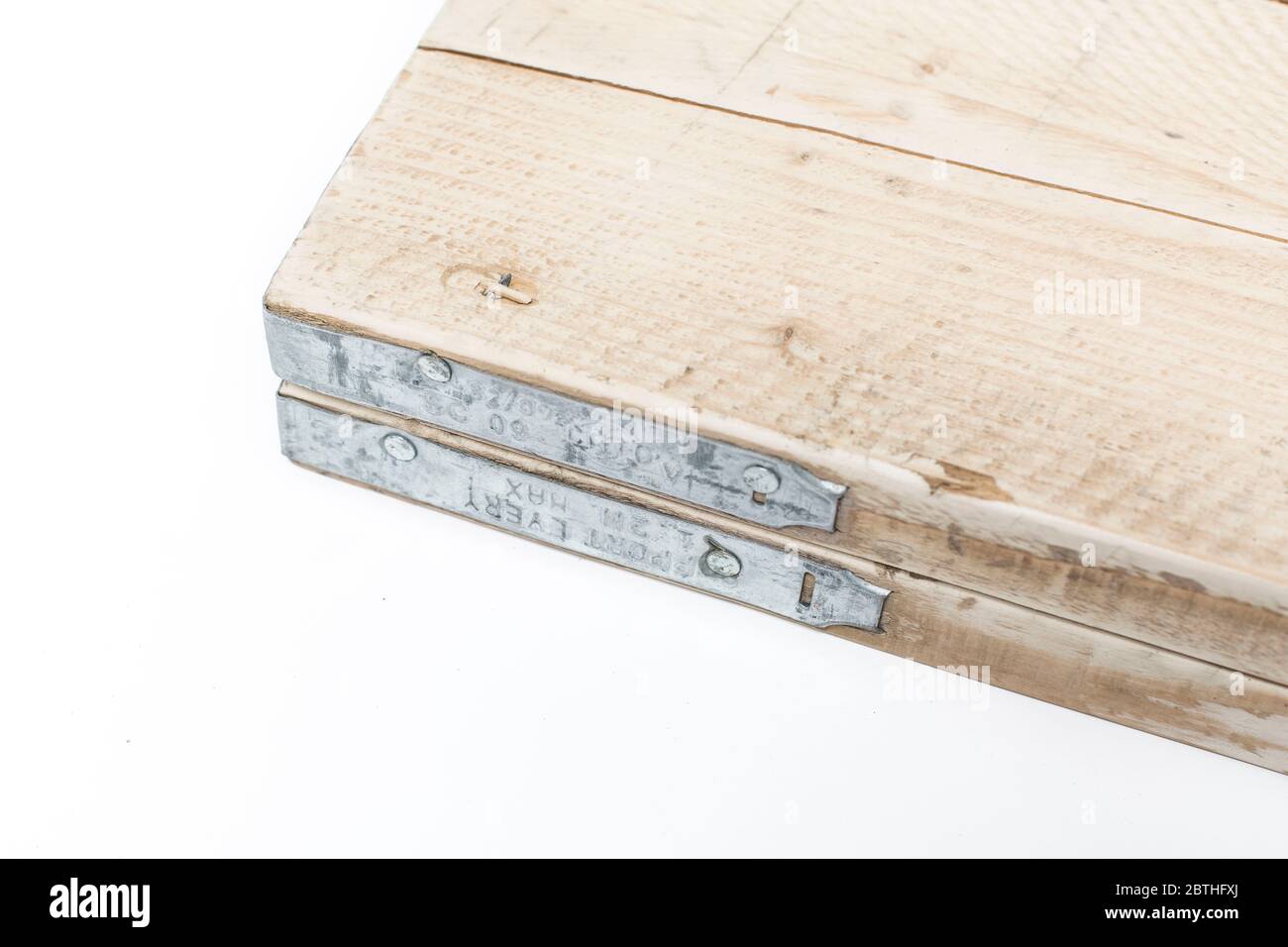 Scaffold planks, reclaimed wood Stock Photo - Alamy