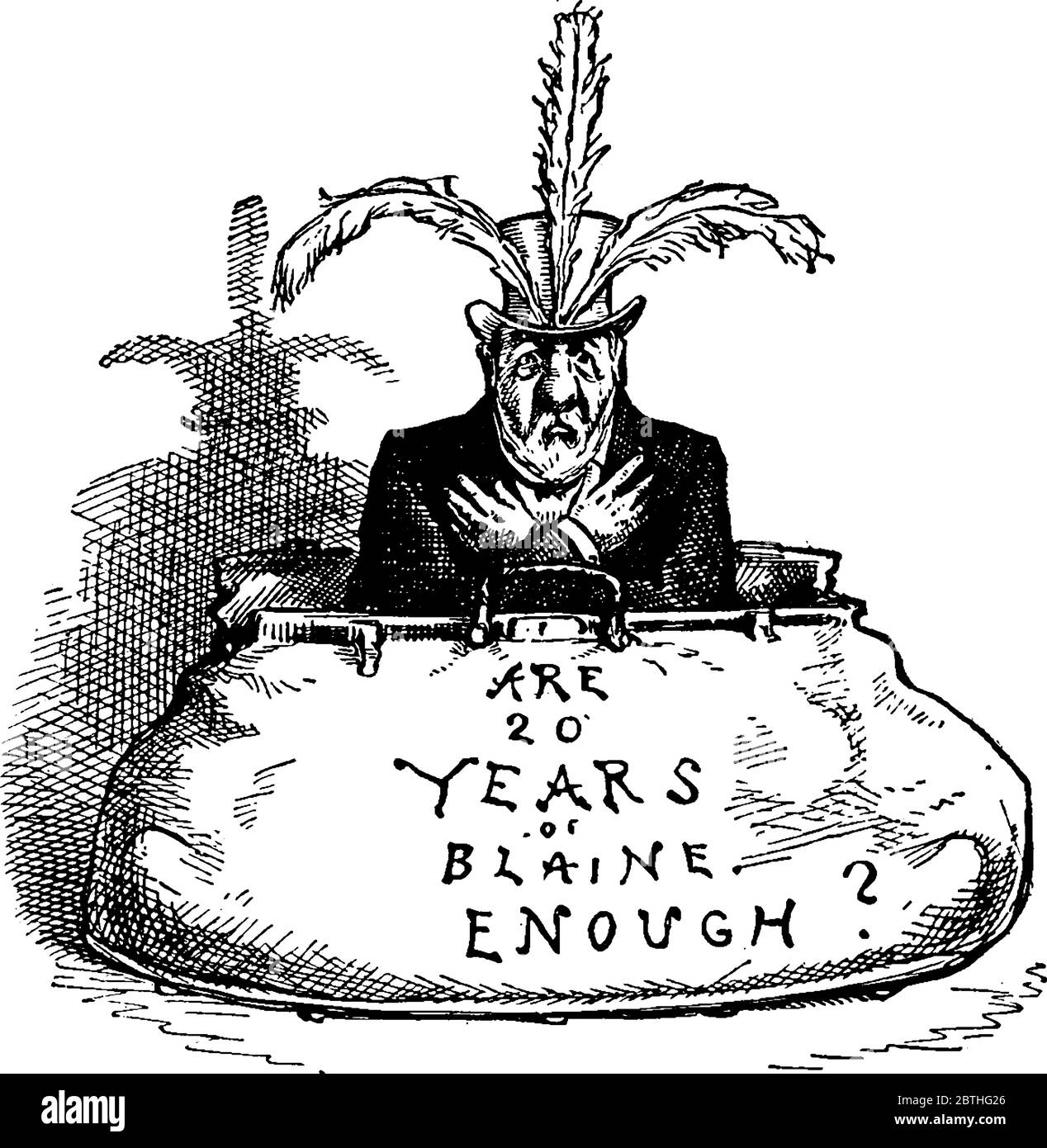 James blaine cartoon Stock Vector Images - Alamy