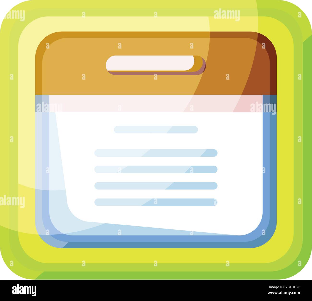 notes app icon on white background vector illustration design Stock ...