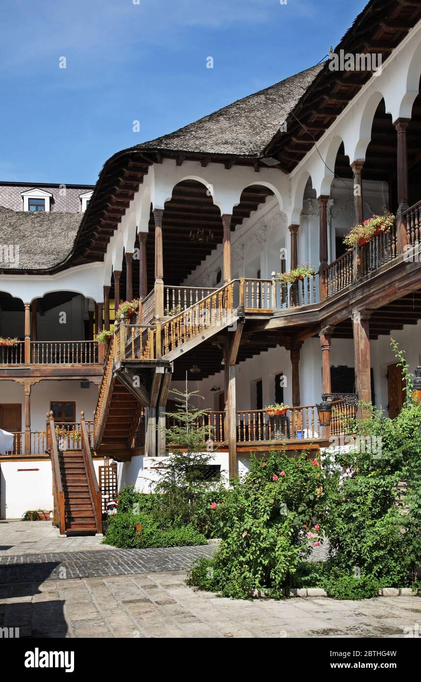 Historic Manuc's Inn in Bucharest. Romania Stock Photo - Alamy