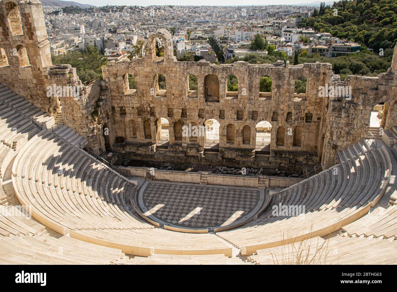 HISTORICAL COLISEUM AND ARCHITECTURE FROM ACROPOLIS, ATHENS Stock Photo ...