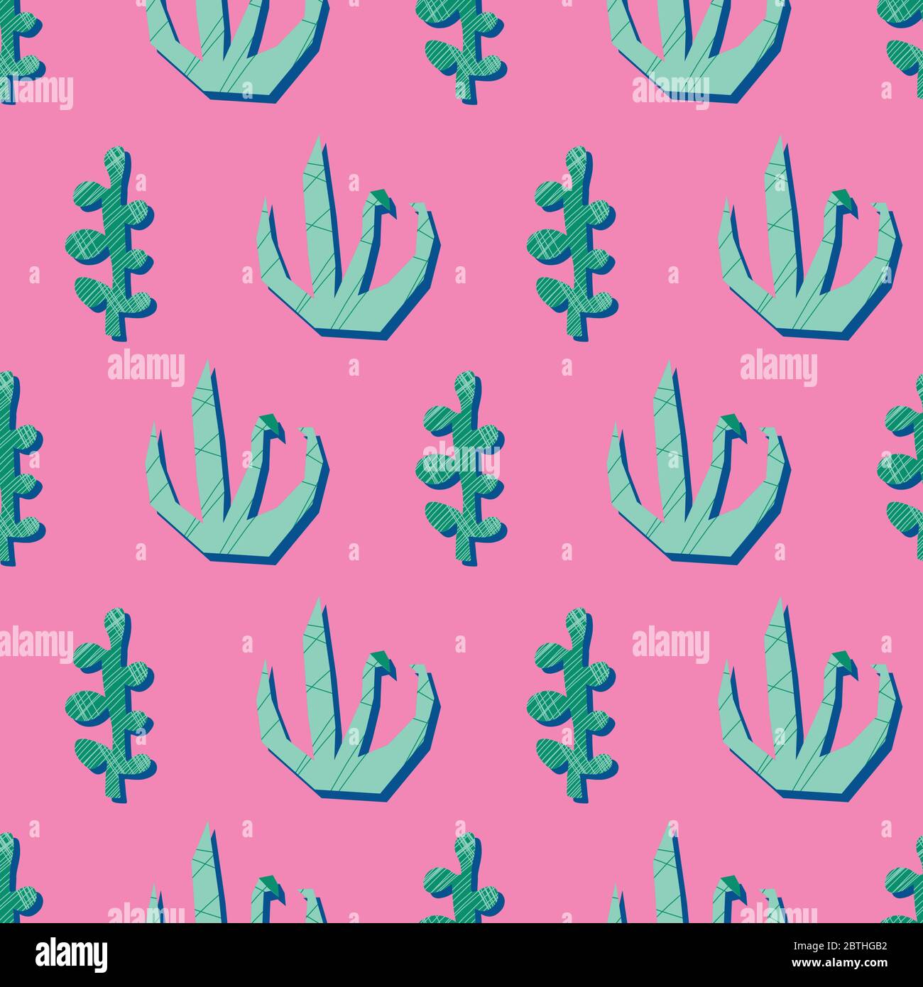 Seamless repeating pattern succulent plant hi-res stock photography and ...