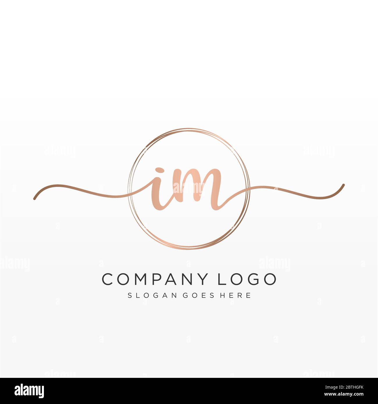 Initial im logo vector vectors Stock Vector Images - Alamy