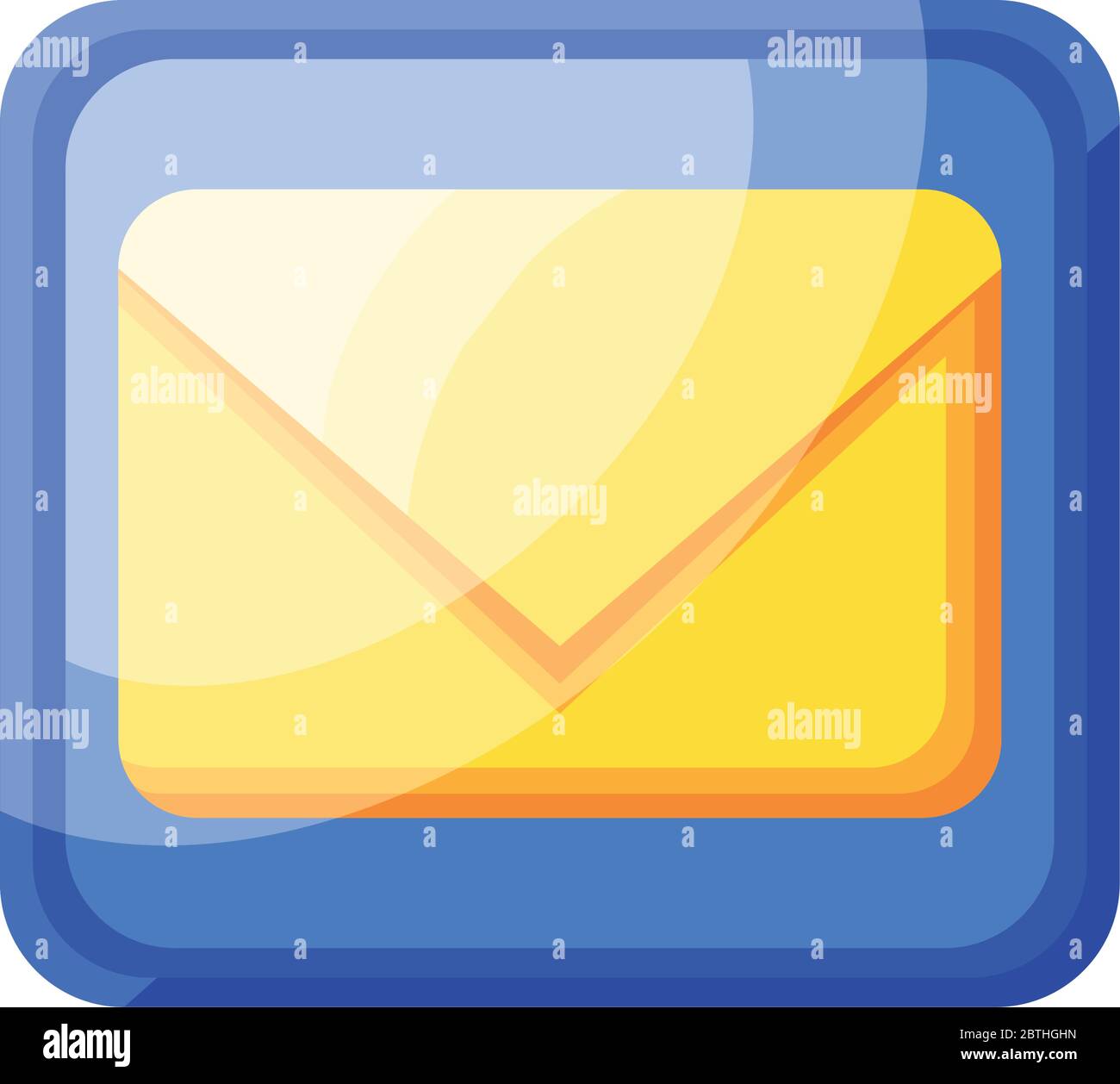 email icon app on white background vector illustration design Stock ...