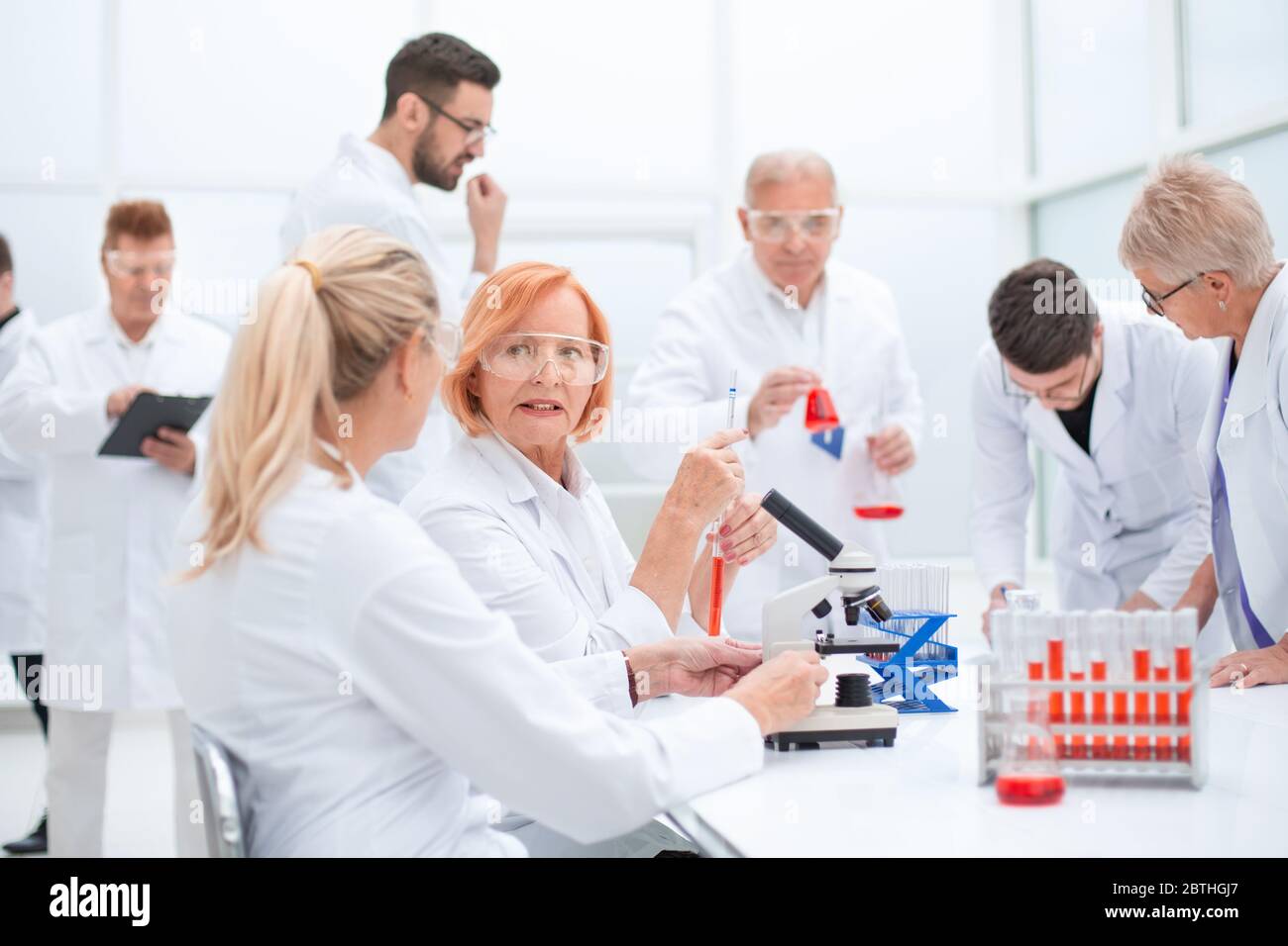 group of doctors and scientists work in the laboratory Stock Photo - Alamy