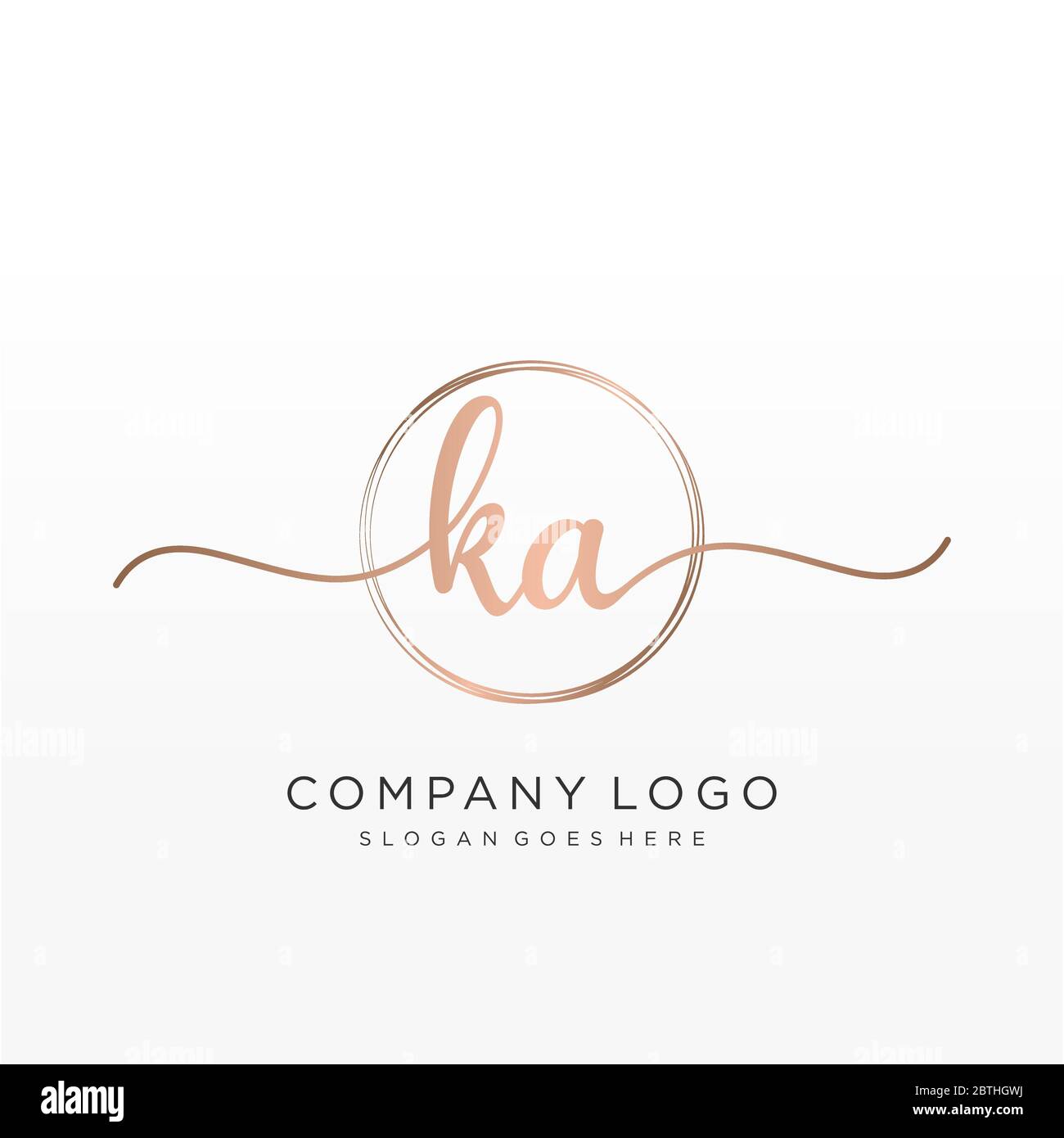 Ka initials logo hi-res stock photography and images - Alamy