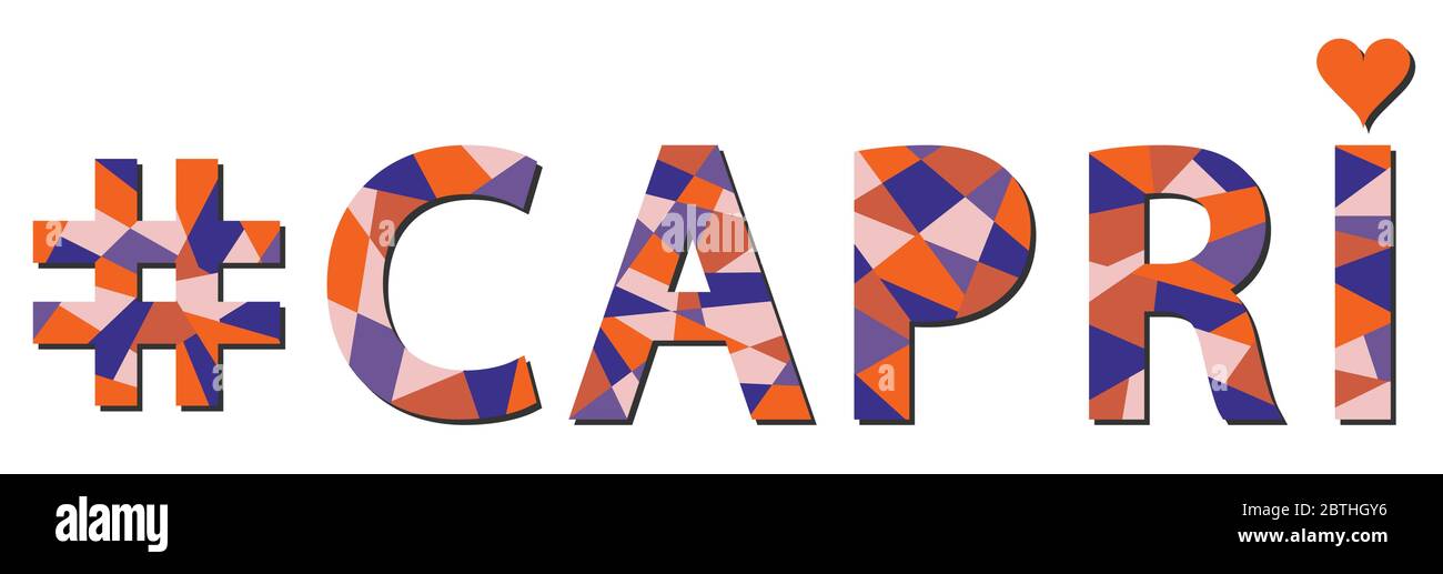 Souvenir capri Stock Vector Images - Alamy