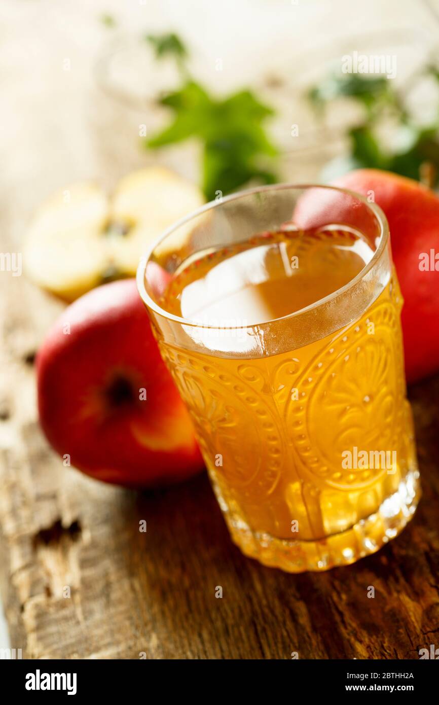 Refreshing apple juice Stock Photo - Alamy