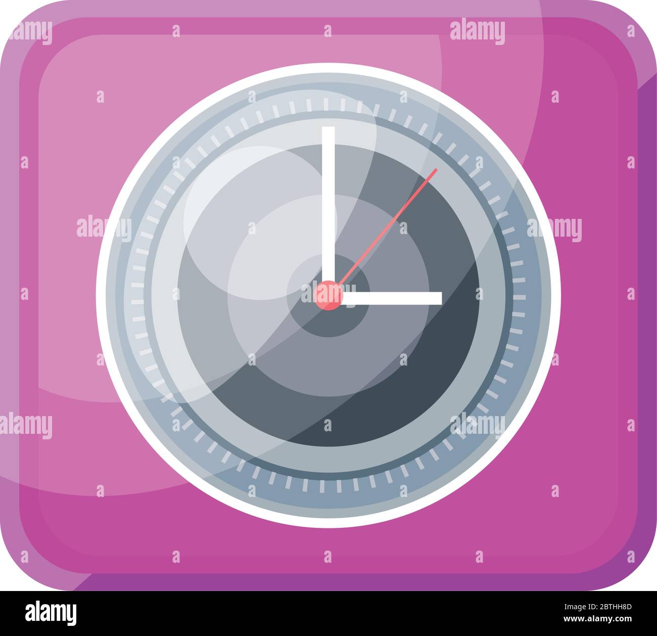 clock app on white background vector illustration design Stock Vector ...