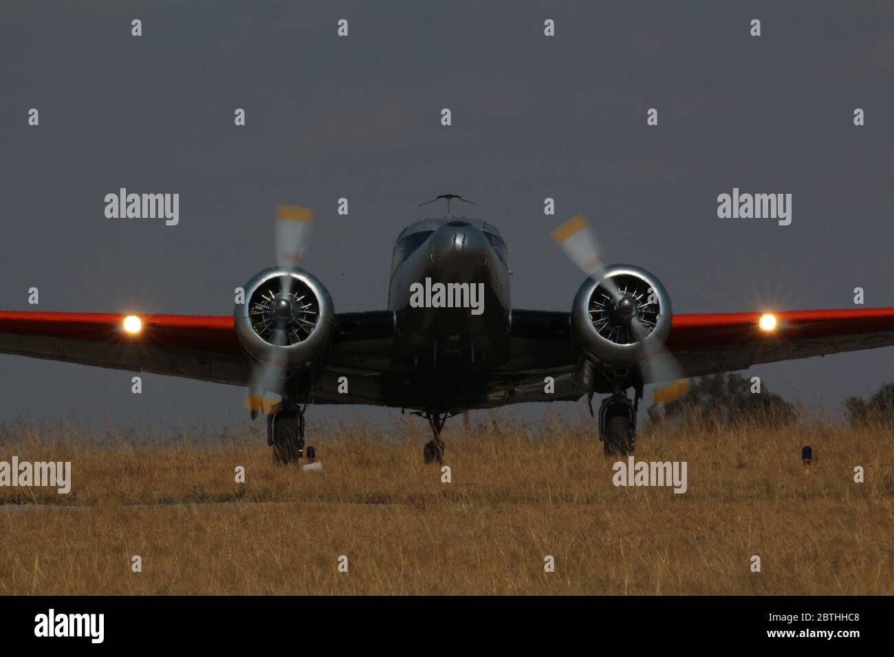 Beech 18 air plane Stock Photo - Alamy