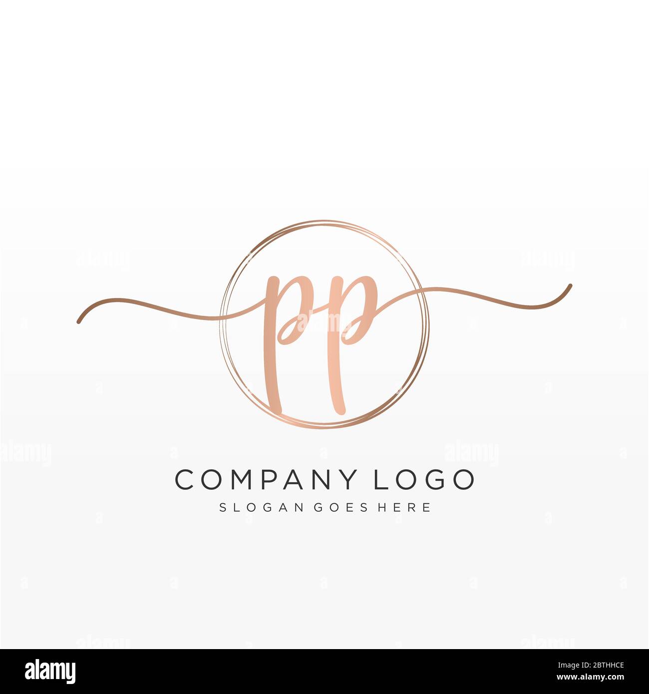 Pp monogram vector vectors hi-res stock photography and images - Alamy