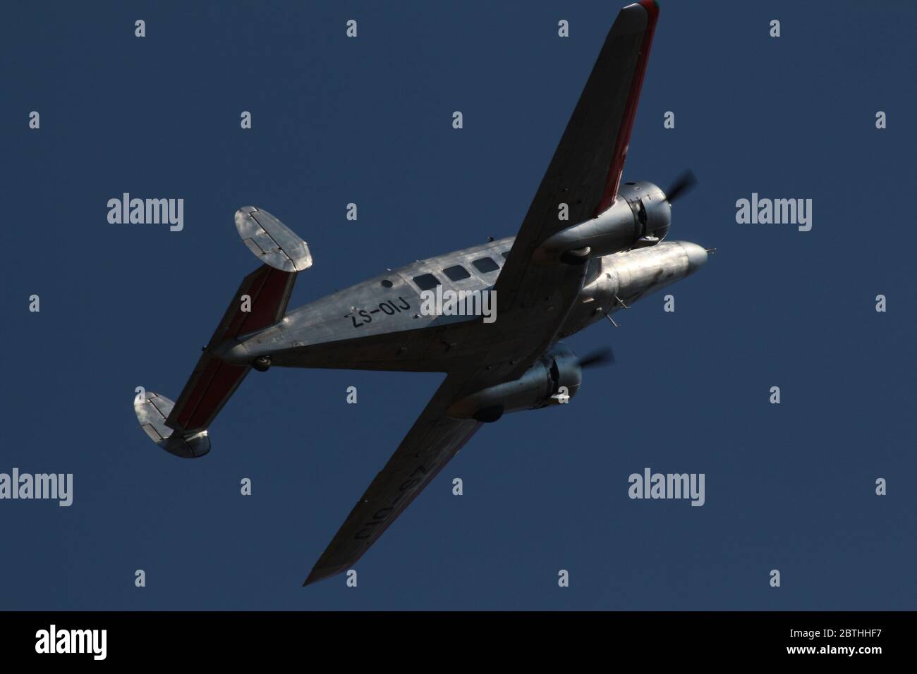 Beech 18 air plane Stock Photo - Alamy