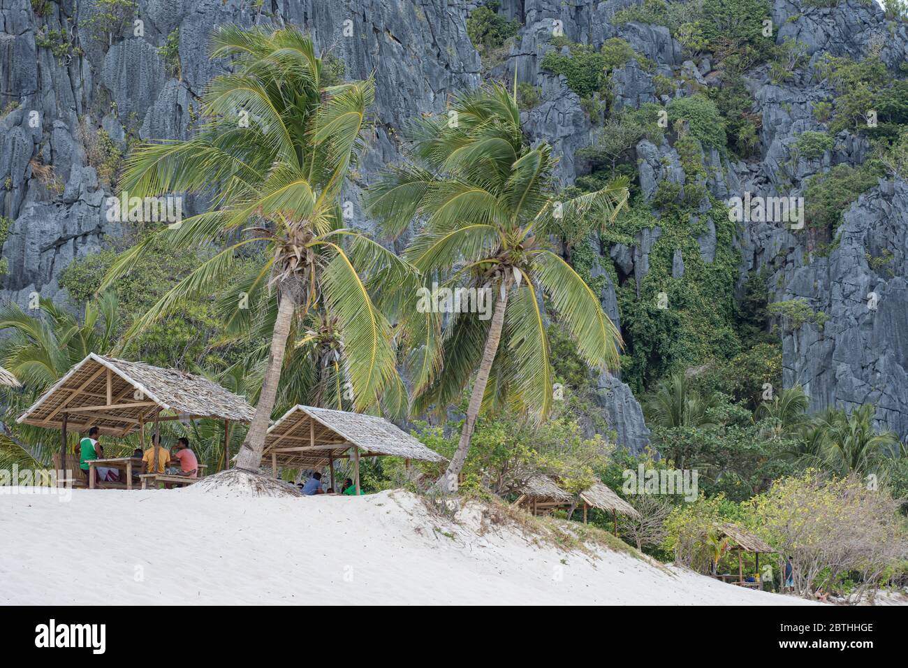 PANORAMIC LANDSCAPE, BEACH VIEW FROM PHILIPPINES, PALAWAN, 2019 Stock ...